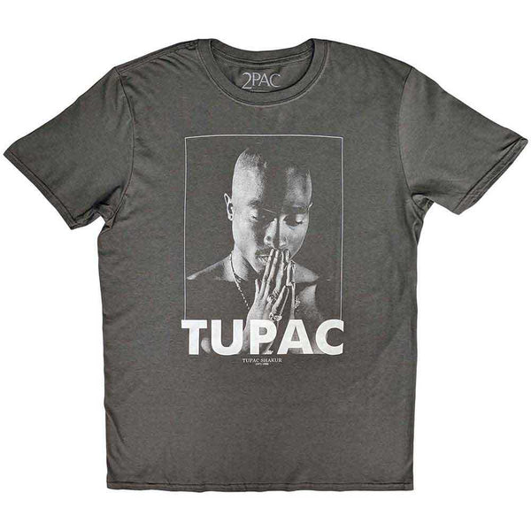 2Pac Praying Hands Shirt – Charcoal Grey | IrelandVinyl – Ireland Vinyl