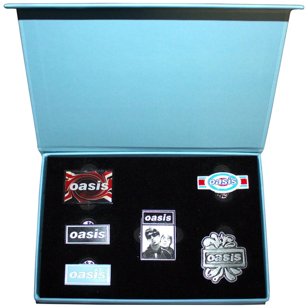 Oasis Logo Pin Set - Collector's Boxed Edition | IrelandVinyl.com ...